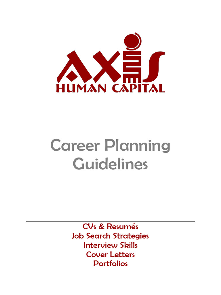 Axis CV Guidelines & Sample | PDF | Résumé