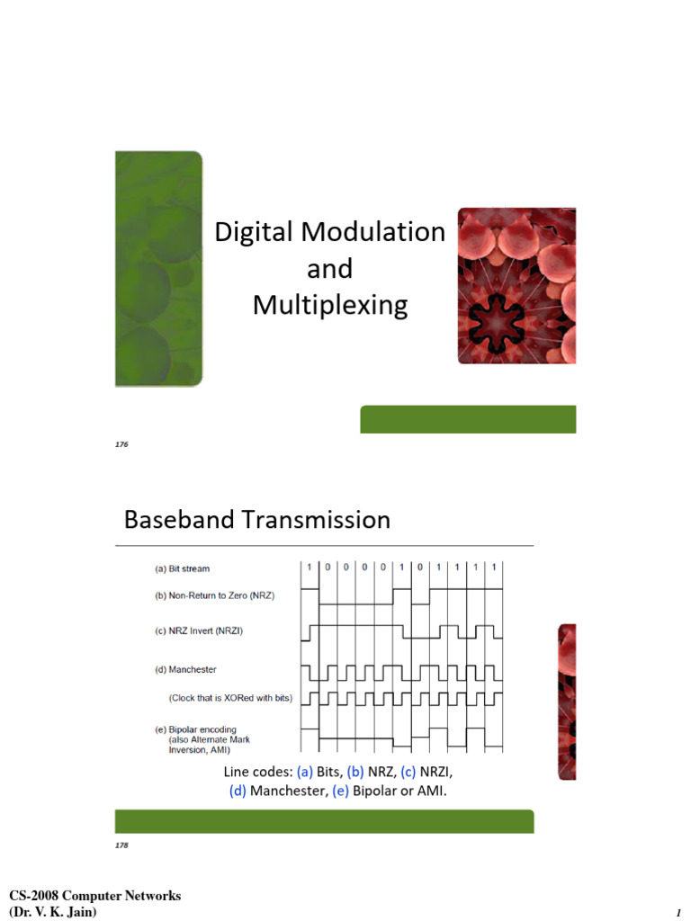 The Physical Layer Part-3 (Digital Modulation and Multiplexing) | PDF | Modulation | Computer ...