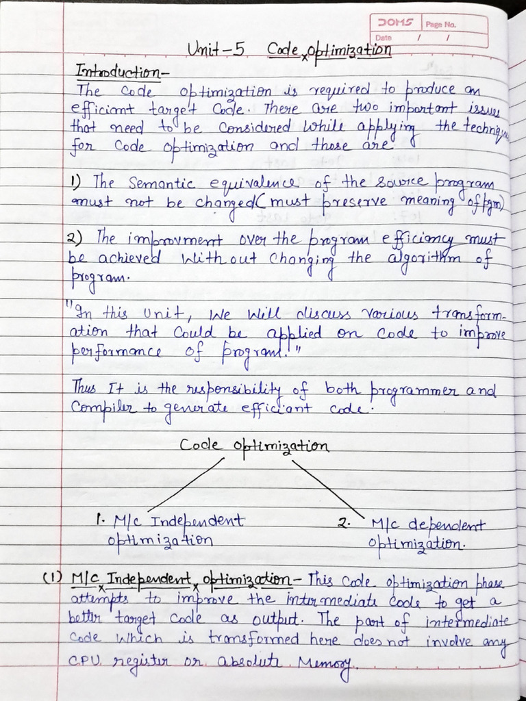 Introduction, Basic block, Flow Graph, Optimization of Basic Block | PDF