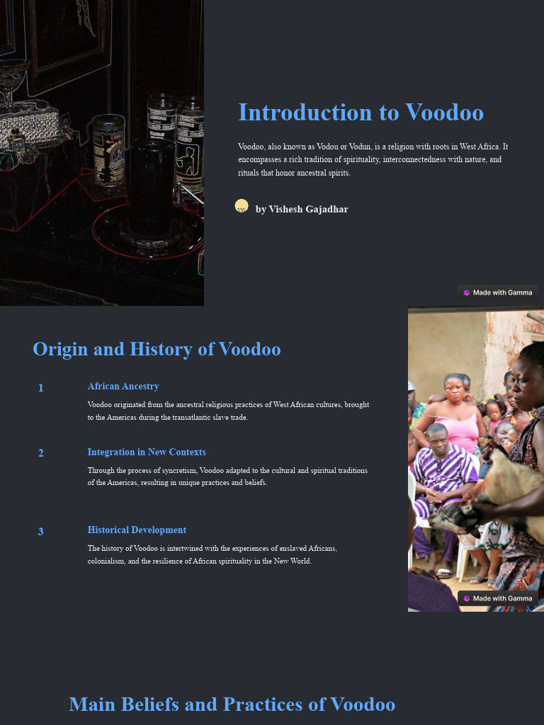 Introduction To Voodoo | PDF | Haitian Vodou | Veneration Of The Dead