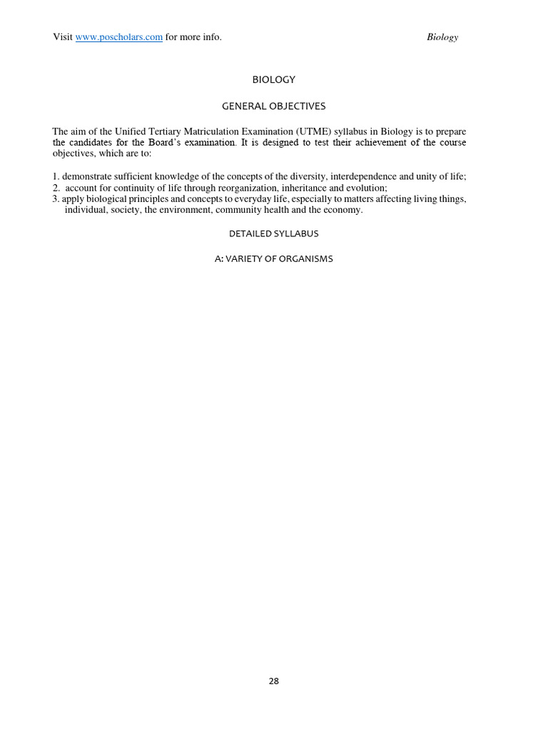 Biology Syllabus | PDF | Cellular Respiration | Soil