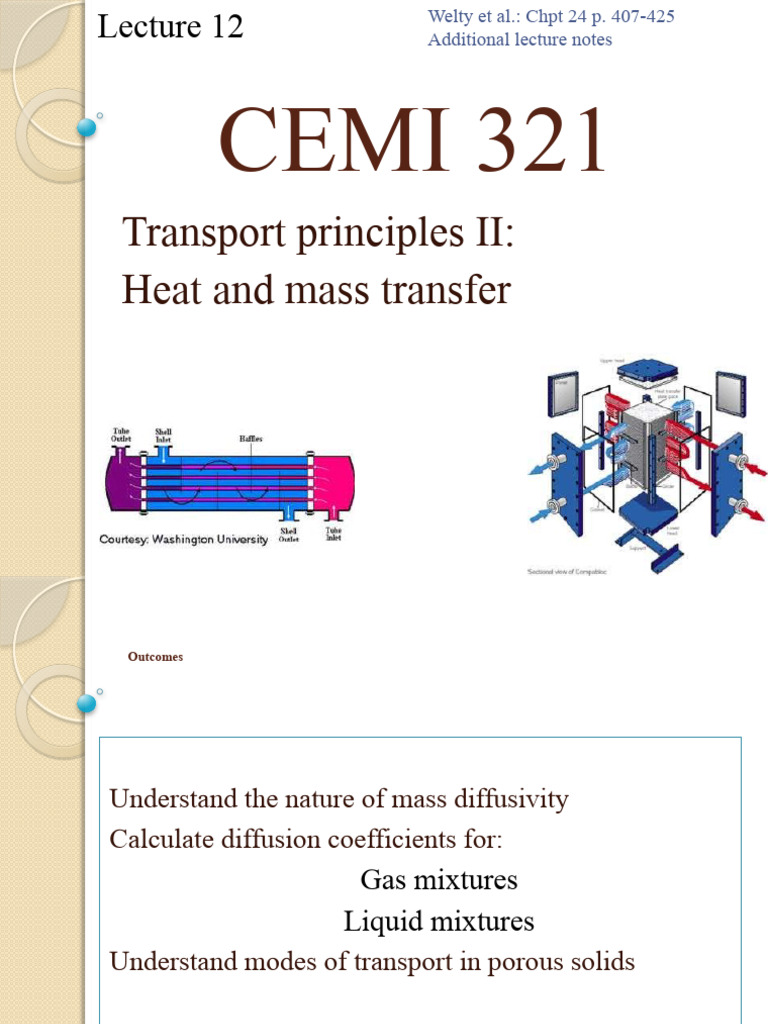 Cemi - 321 - Lecture 12 - 2023 | PDF | Viscosity | Physical Sciences