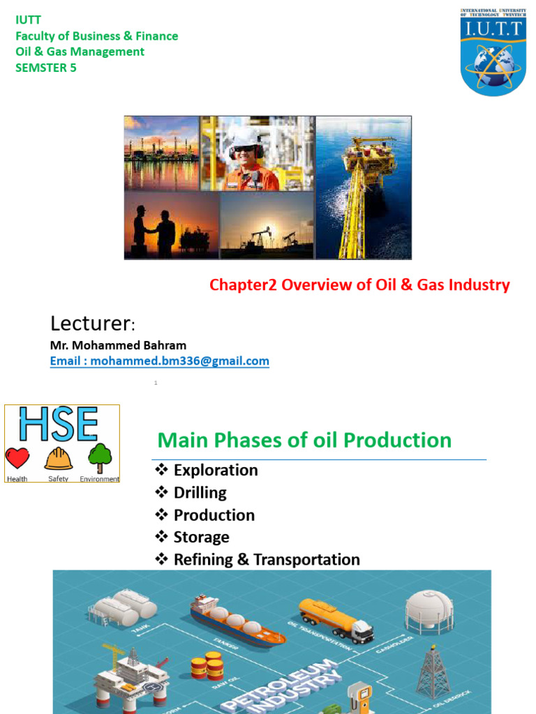Chapter2 Overview of Oil & Gas Industry | PDF | Oil Well | Petroleum