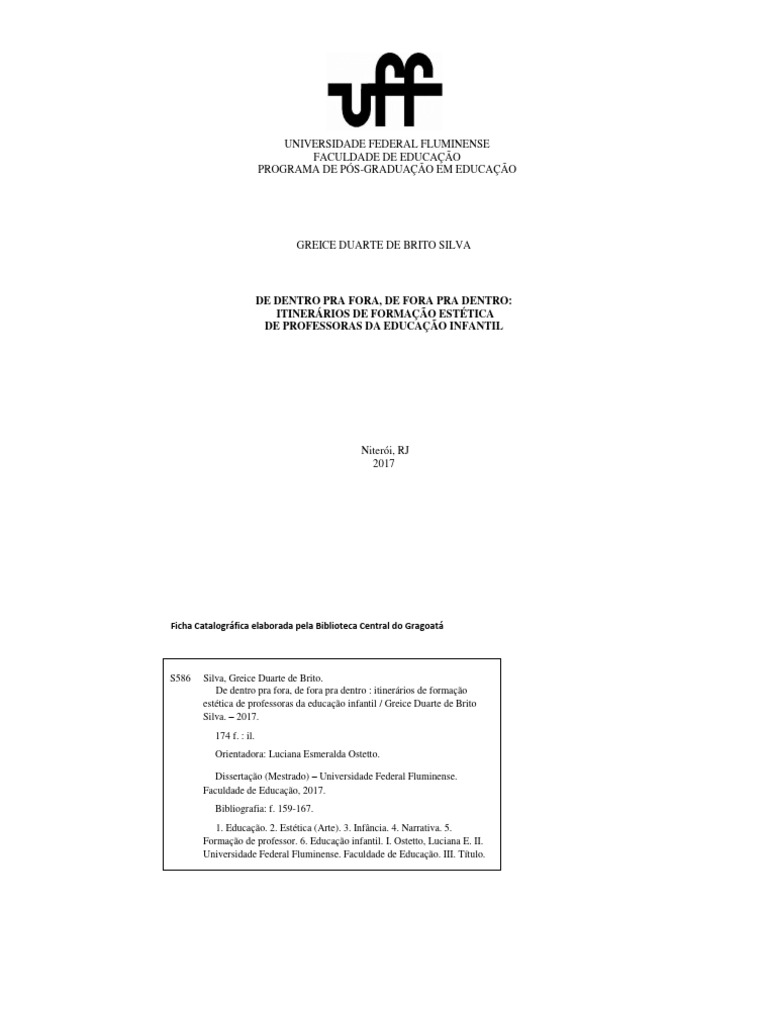 2017 Dissertação Greice Duarte de Brito Silva - PDF Repositorio Uff ...