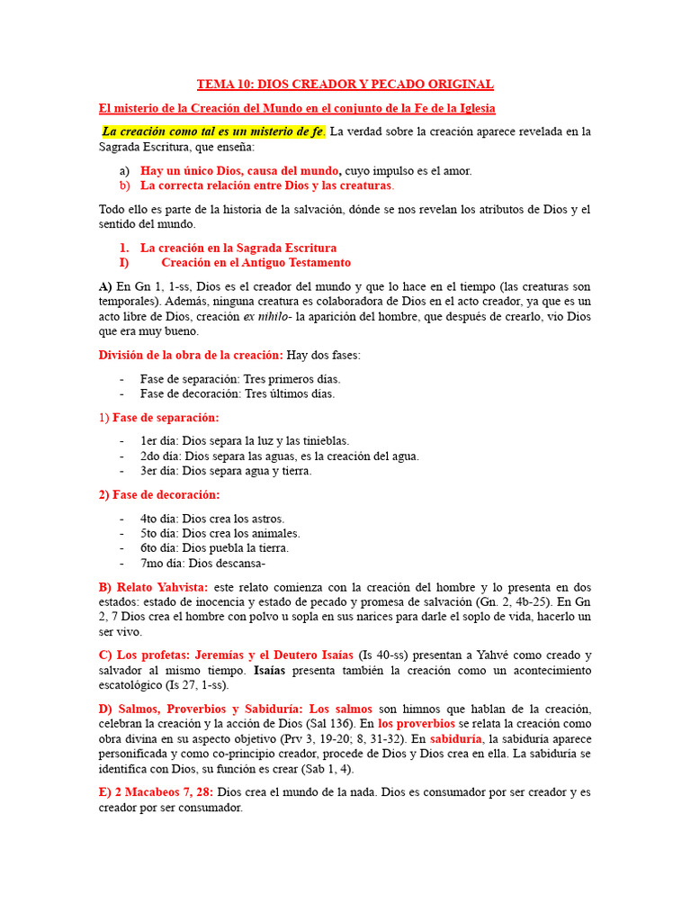 Felipe Tema 10 | PDF | Gracia divina | Pecado