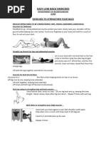 Williams Flexion Exercises | PDF | Low Back Pain | Back Pain
