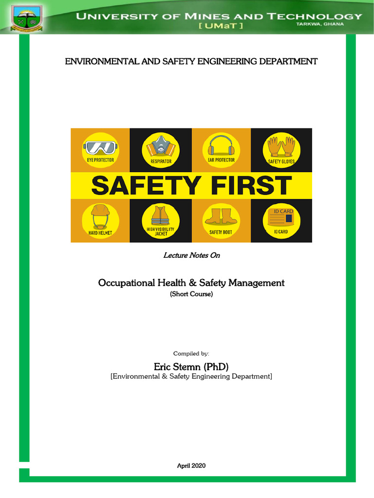OHS Management Short Course Notes | PDF | Occupational Safety And ...