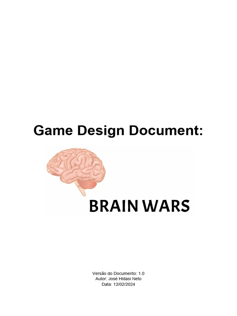 GDD Brain Wars | PDF | Narrativa | Unity