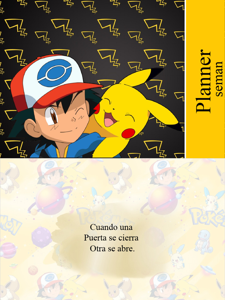 Planner Semanal Pokémon 2025 | PDF