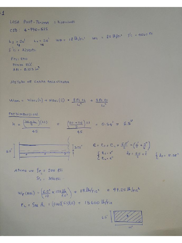 Losa Postensada | PDF