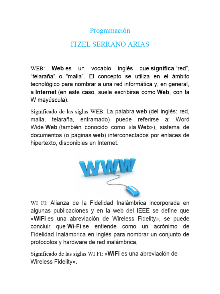 Programación | PDF | Red mundial | Internet y web