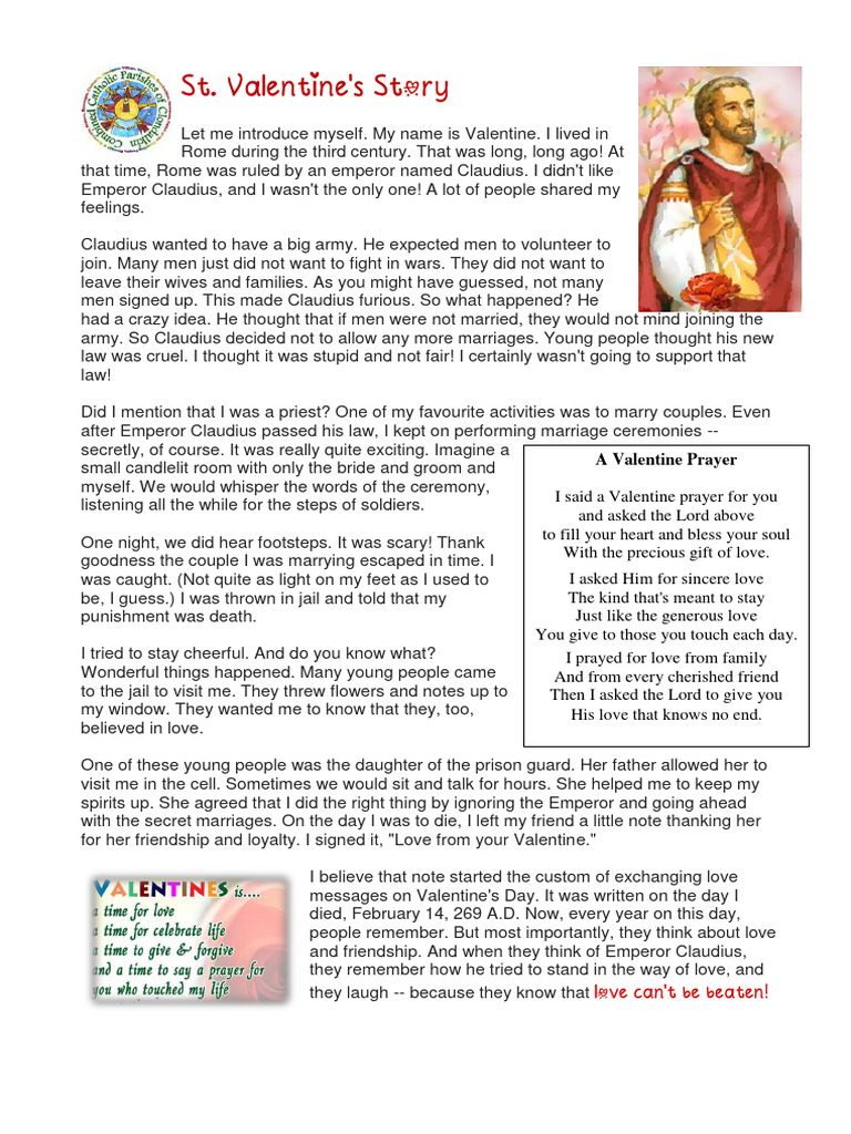 ST Valentine | PDF | Valentine's Day