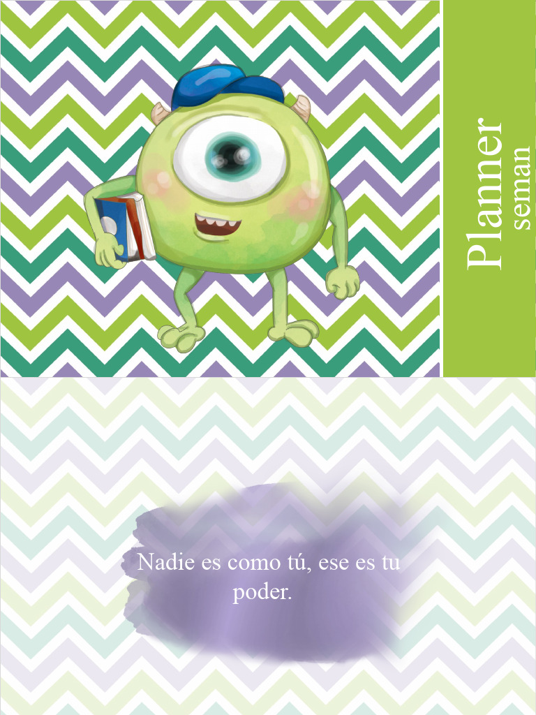 Planner Semanal Monster Inc | PDF