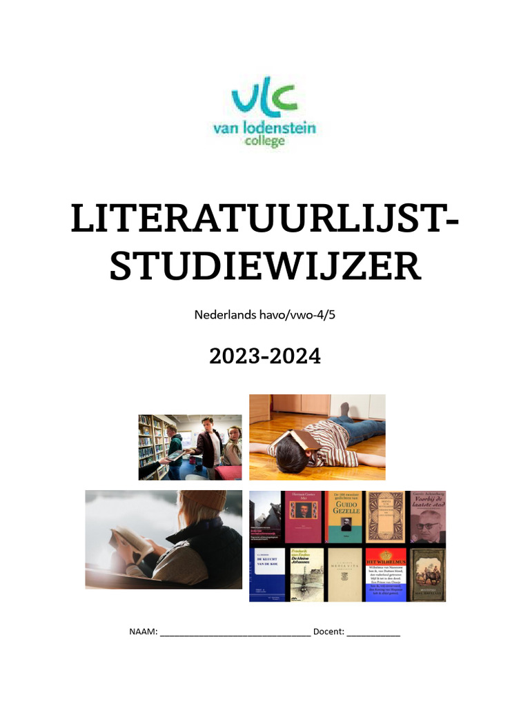 2023-2024 Literatuurlijststudiewijzer Havo+vwo-4+5 | PDF