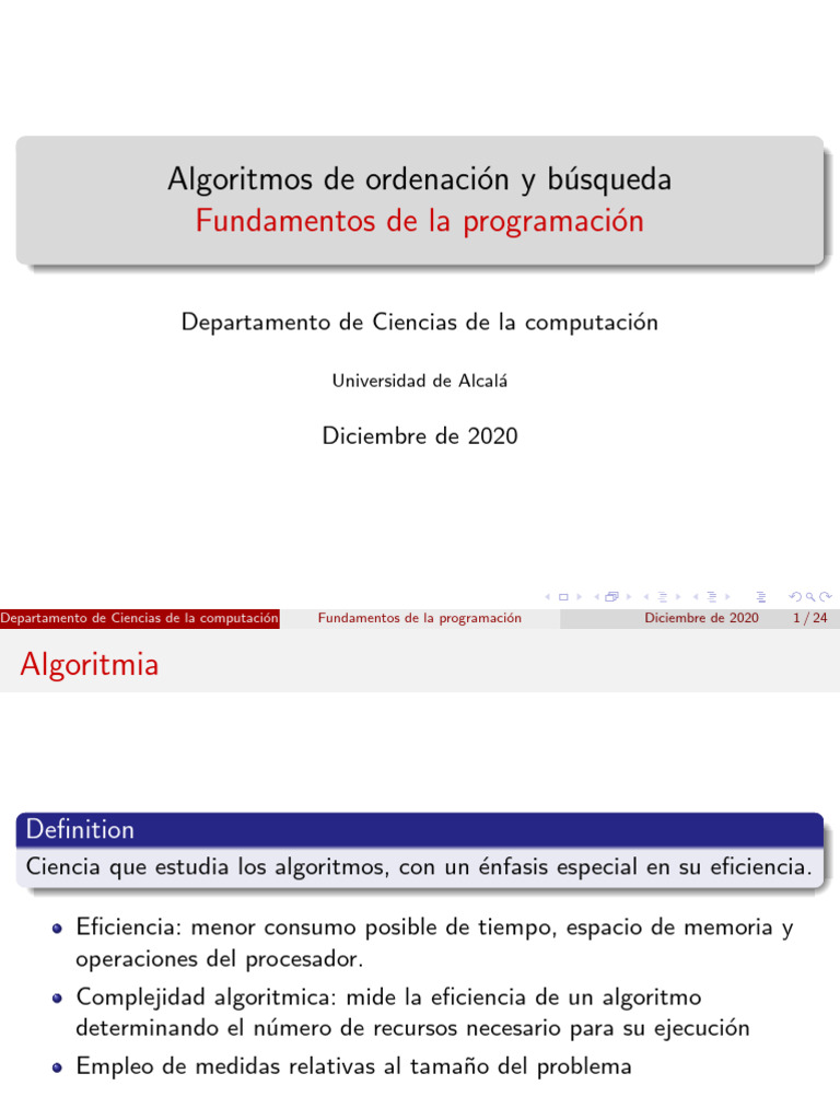 Tema 6 Algoritmos | Descargar gratis PDF | Algoritmos | Programación de computadoras