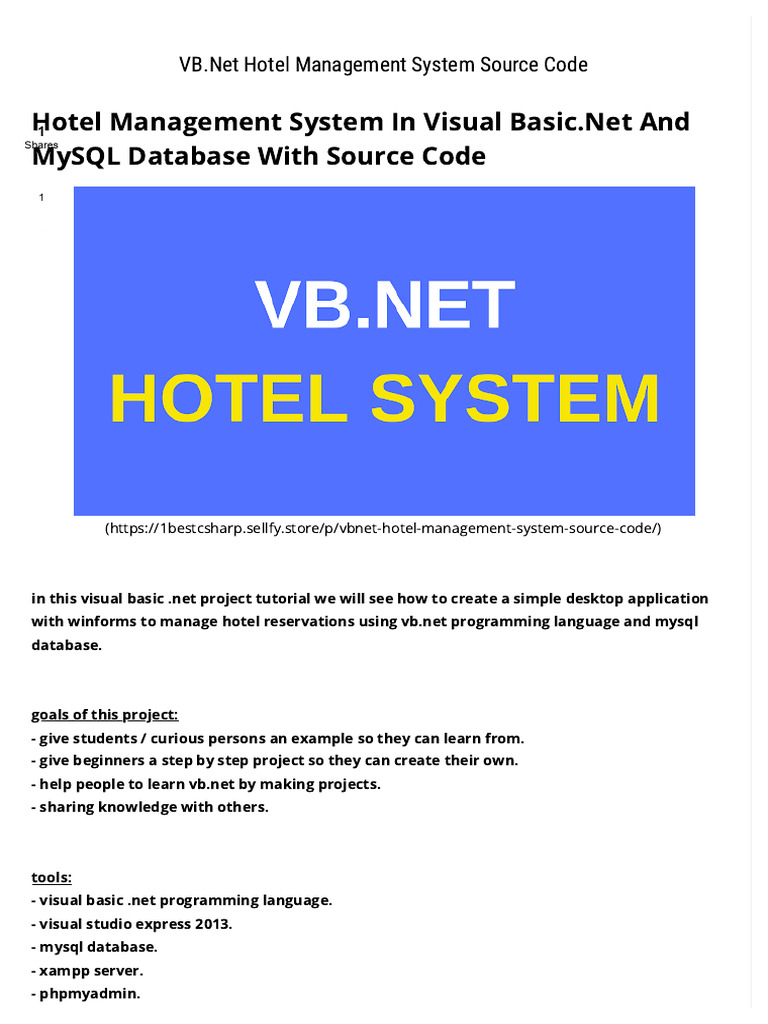 Hotel Management System Source Code C Java Php Programming Source Code Pdf My Sql