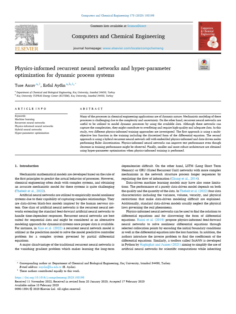2023-Physics-Informed Recurrent Neural Networks and Hyper-Parameter ... 2023-Physics-Informed Recurrent Neural Networks and Hyper-Parameter ...
