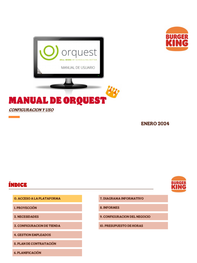 Manual Orquest V2.0 | PDF | Presupuesto | Planificación