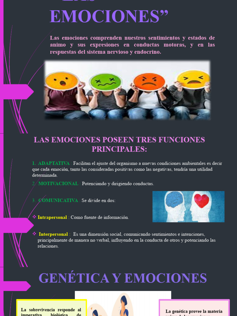 Funciones y Tipos de Emociones | PDF | Las emociones | Cerebro