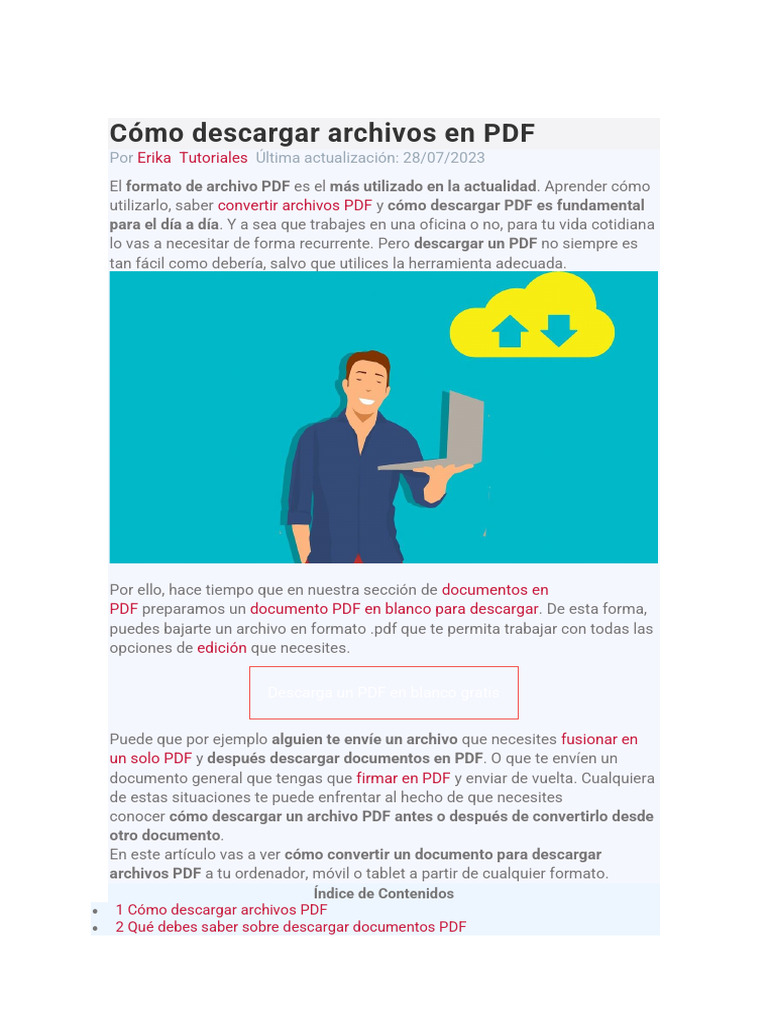 Guía para Descargar Archivos PDF | PDF | Archivo de computadora | Software