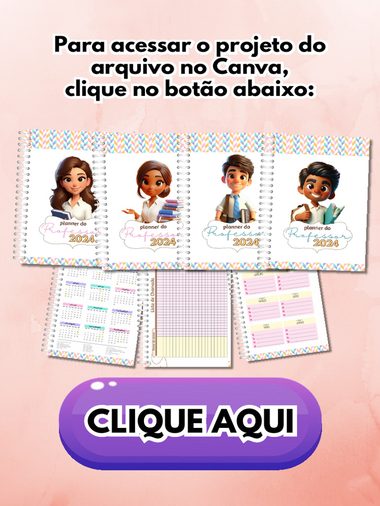 Planner Do Professor 2024 Download Grátis Pdf Telefone Facebook