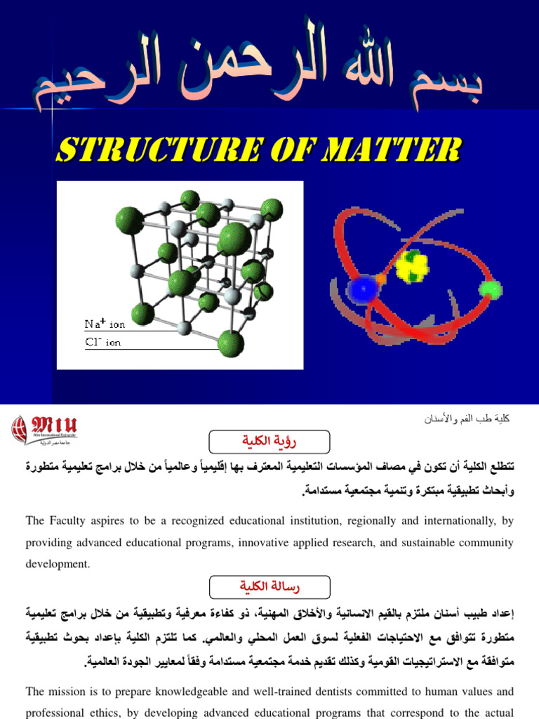 Structure of Matter | PDF | Crystal Structure | Chemical Bond