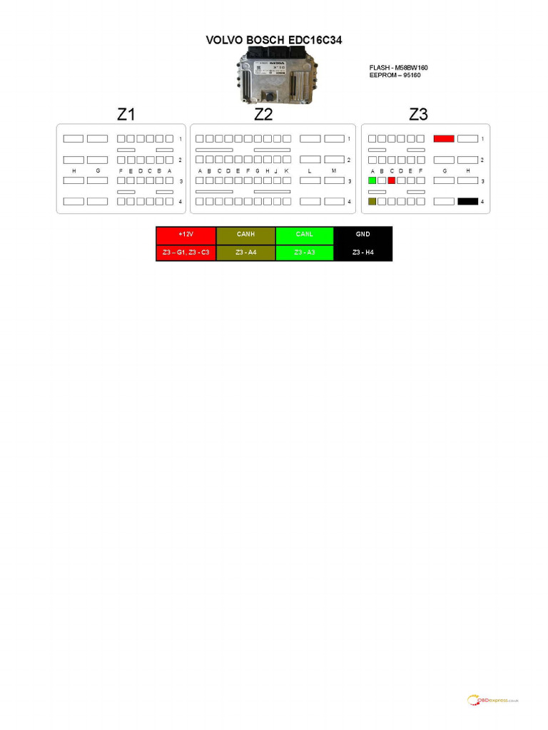 PINOUT Smart BOSCH EDC16 C34 | PDF