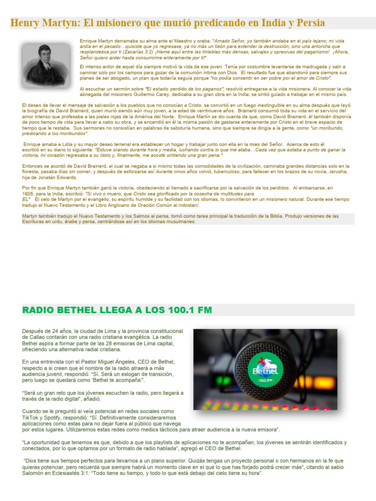 Enrique Martyn Derramaba Su Alma Ante El Maestro y Oraba | PDF | Cristo ...