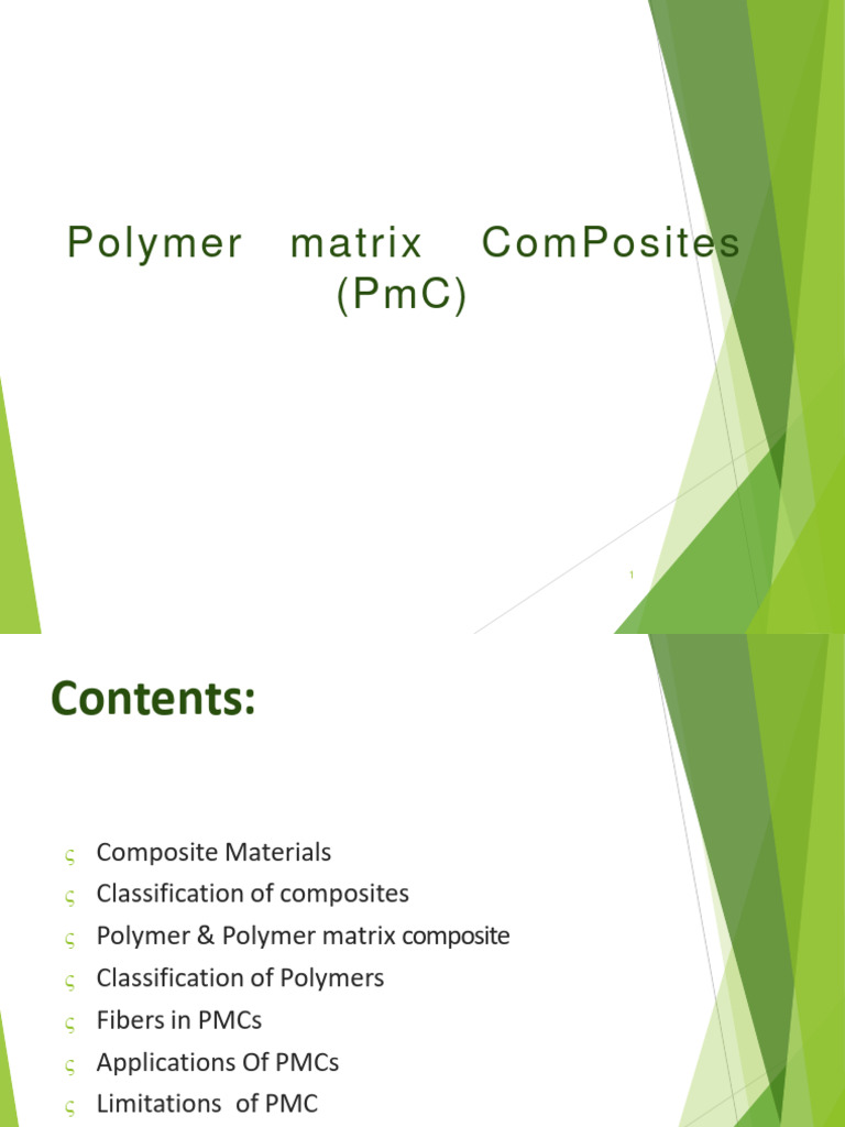PMC PPT 230205102125 d04b2c86 | PDF | Composite Material | Polymers