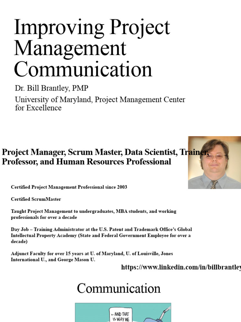 Improving Project Management Communication - Compliant | PDF ...