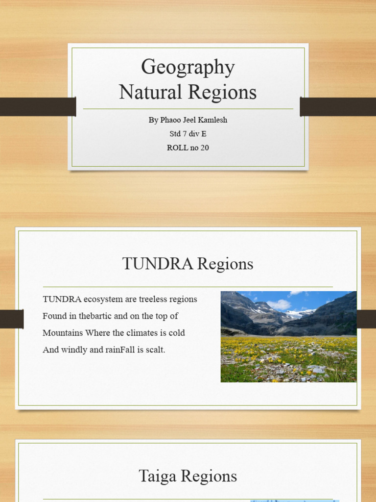Geography Natural Regions | Download Free PDF | Arctic | Earth Sciences