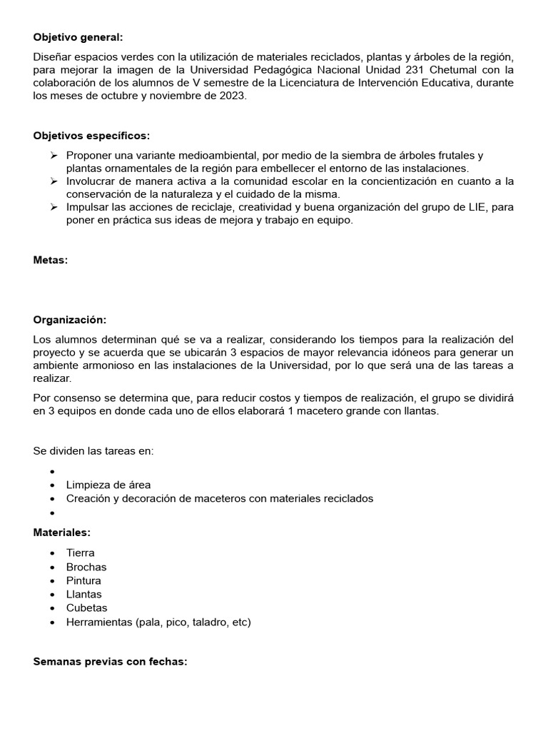 Proyecto Grupal | PDF | Los bosques | Naturaleza