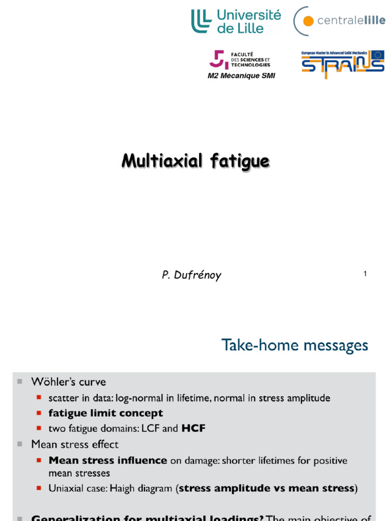 Multiaxial Fatigue Analysis | PDF | Applied And Interdisciplinary ...