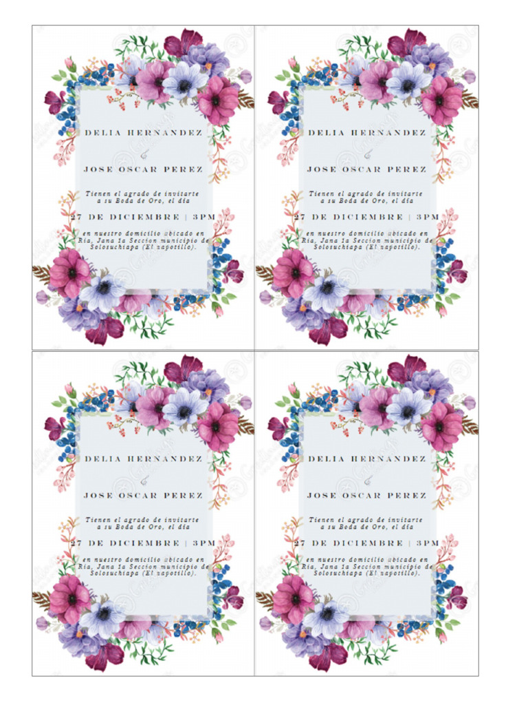 Invitacion Delia | PDF