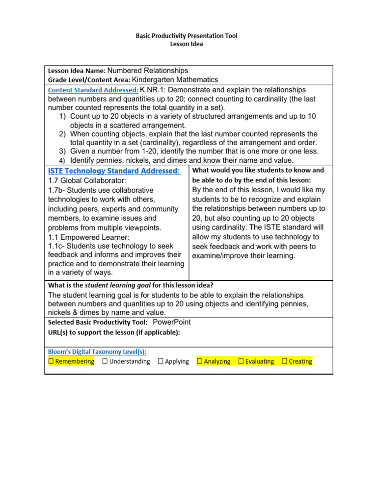 Module 3 Part A Lesson Plan 2 | PDF | Learning | Brainstorming
