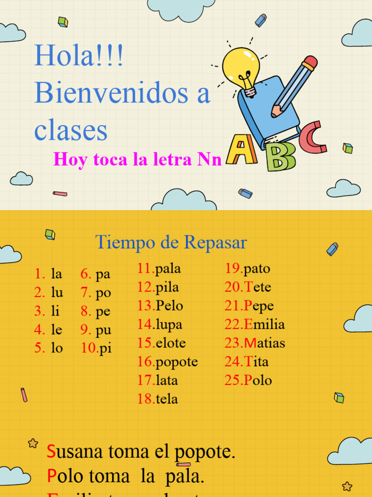 LETRA NN | PDF | Artes del lenguaje y disciplina | Hogar y jardín