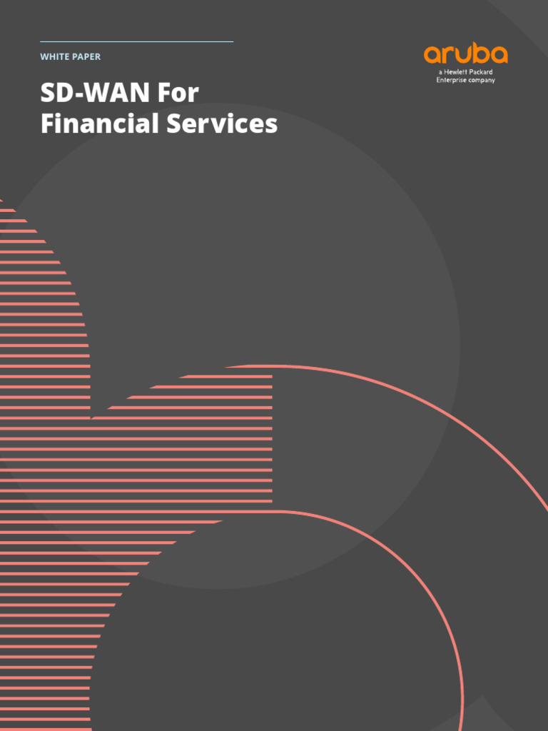 WP SD WAN For Financial Services | PDF | Computer Network | Transmission Control Protocol