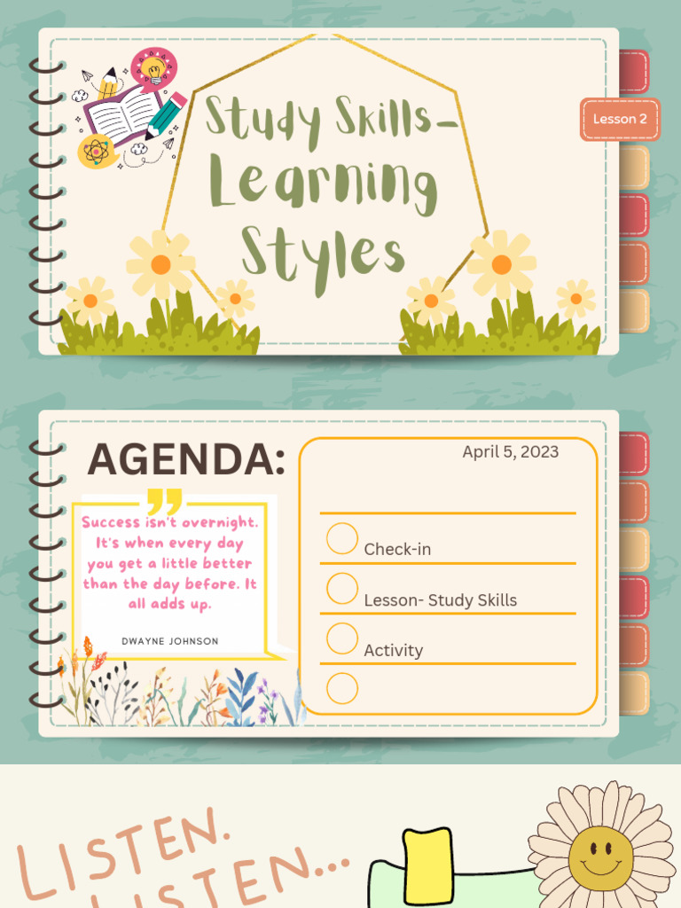 Study Skills and Learning Styles Guide | PDF | Study Skills | Learning ...