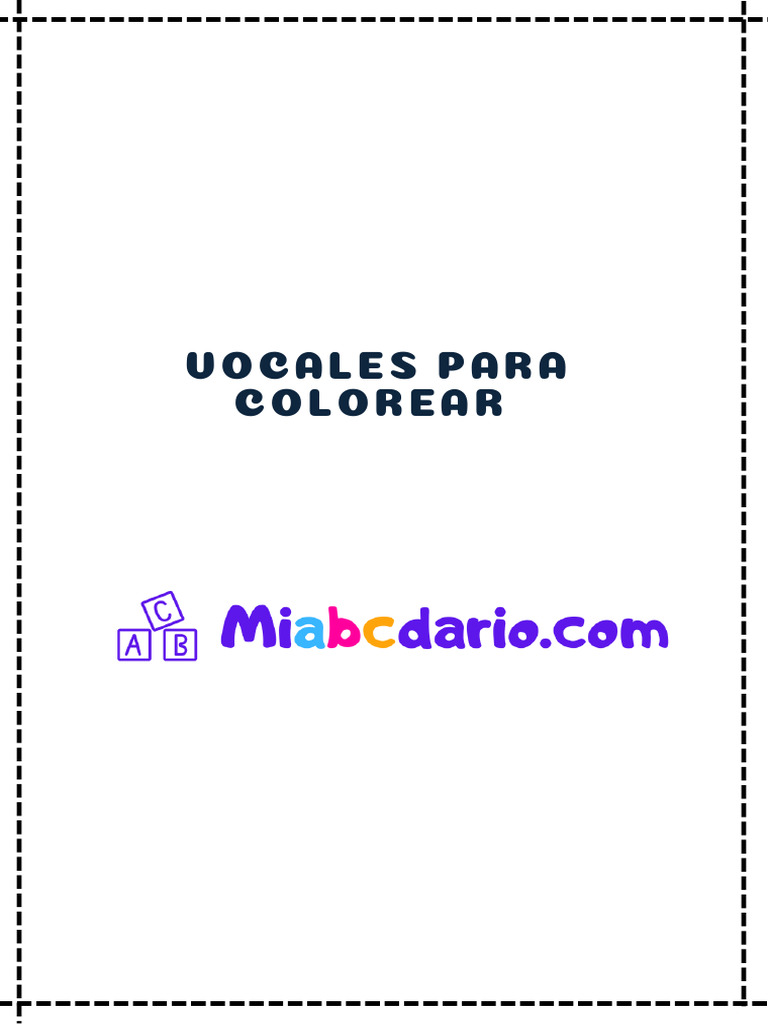 Vocales para Colorear | PDF