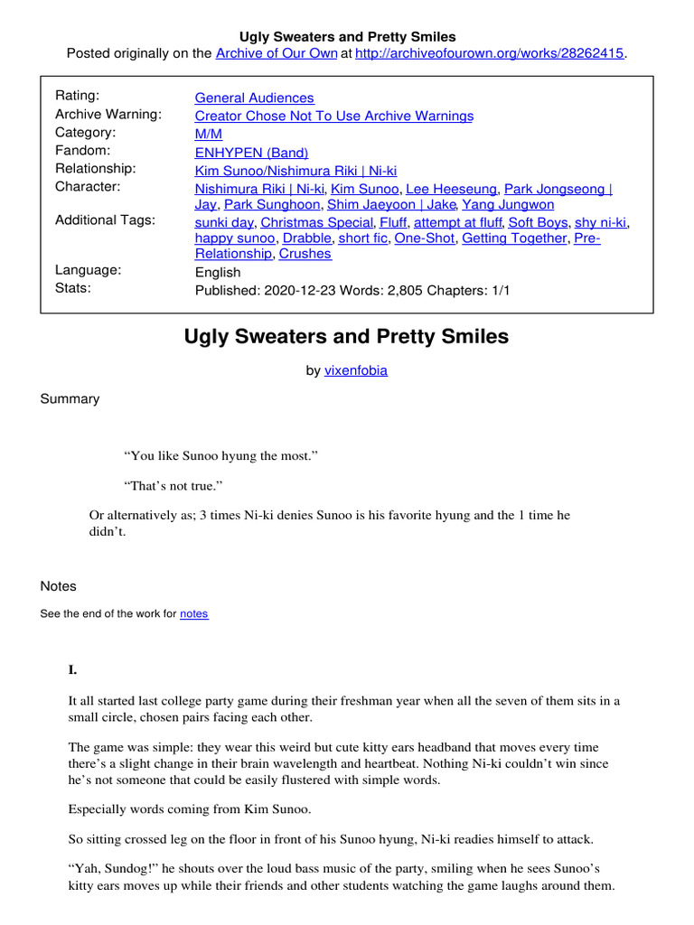 Ugly Sweaters and Pretty | PDF | Scarf