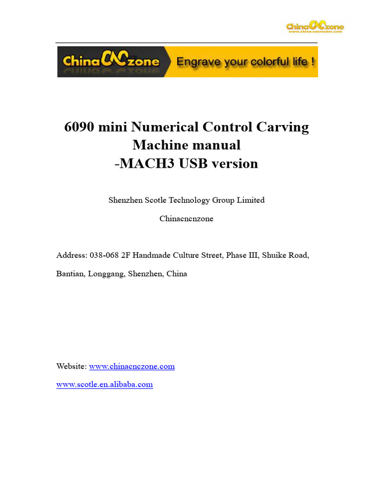 MACH3 CNC 6090マニュアルのダウンロード | PDF | Numerical Control | Electrical ...