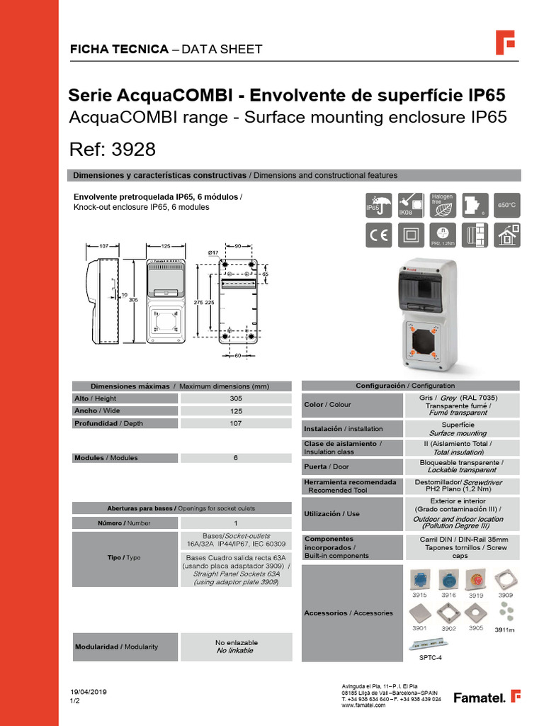 Ficha Tecnica 3928 | PDF