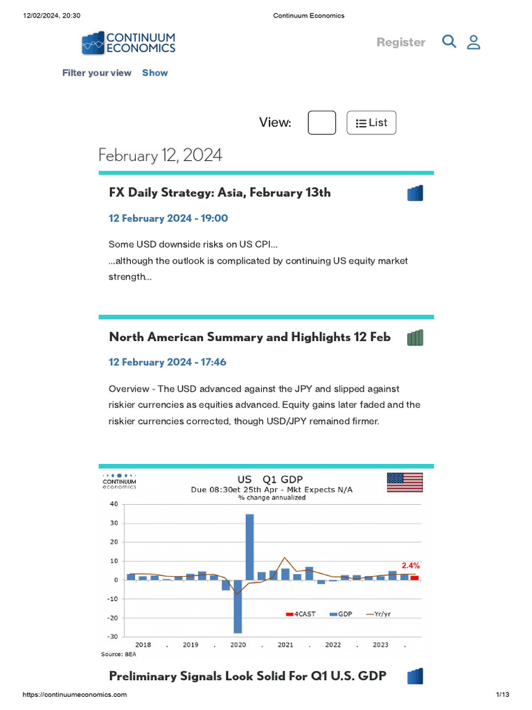 Continuum Economics | PDF | Inflation | United States Dollar