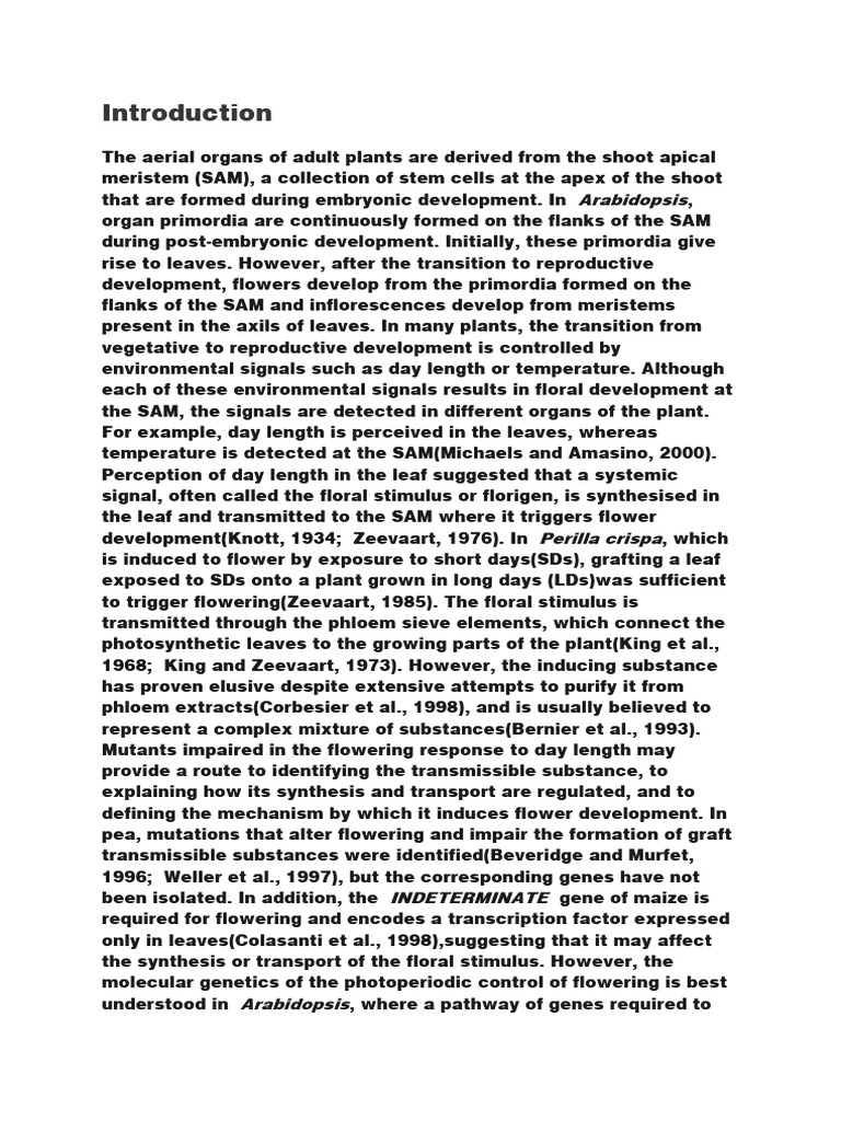 CONSTANS Acts in The Phloem To Regulate A Systemic Signal That Induces ...