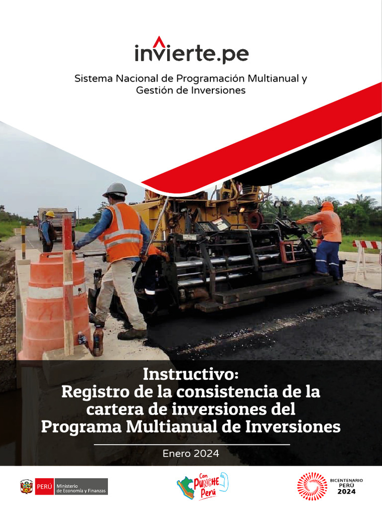 Instructivo Programacion Multianual de Inversiones | PDF | Presupuesto | Contraseña
