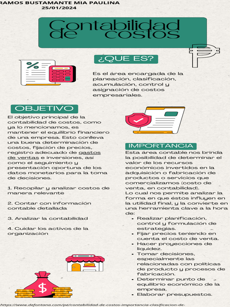 Infografía Conceptos de Contabilidad Ilustrado Verde | Descargar gratis PDF | Contabilidad ...
