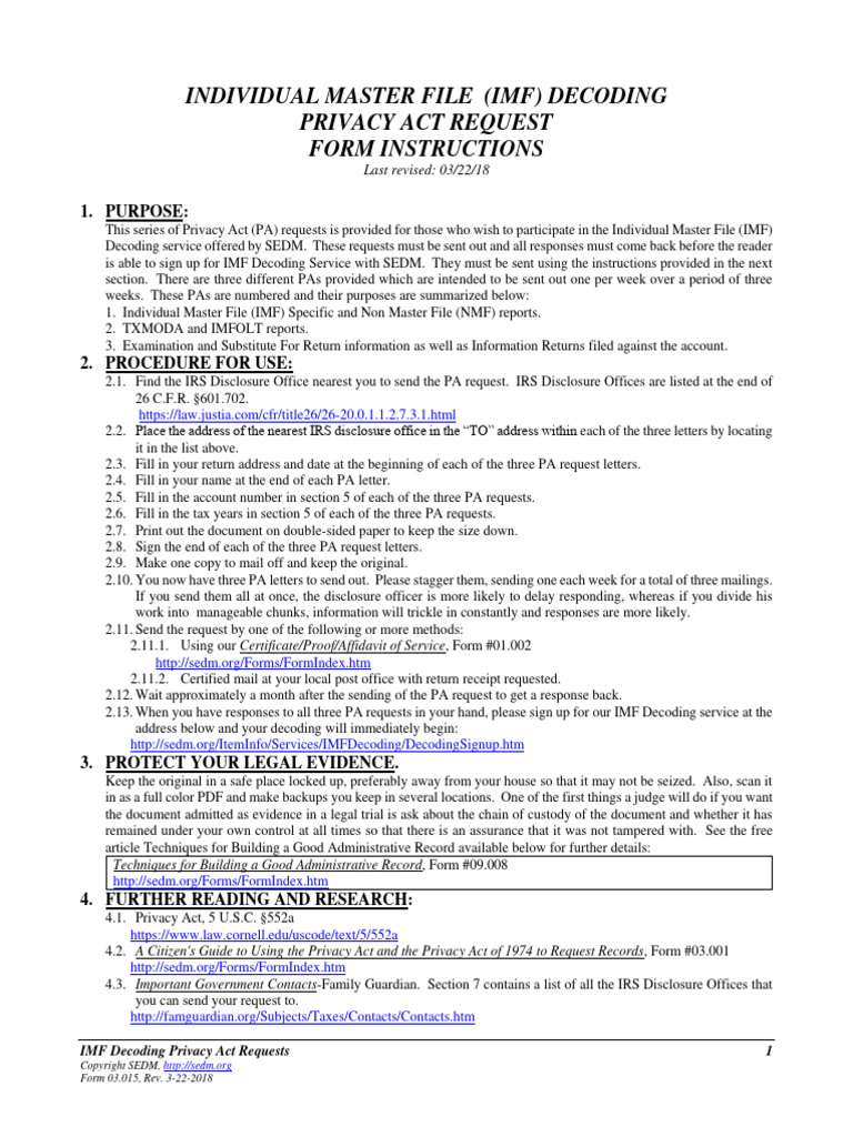 Masterfile Decoding | PDF | Internal Revenue Service | Identity Theft