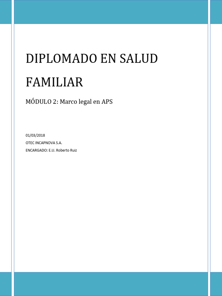 Módulo 2 Marco Legal en Aps | PDF | Servicio Civil | Derecho laboral