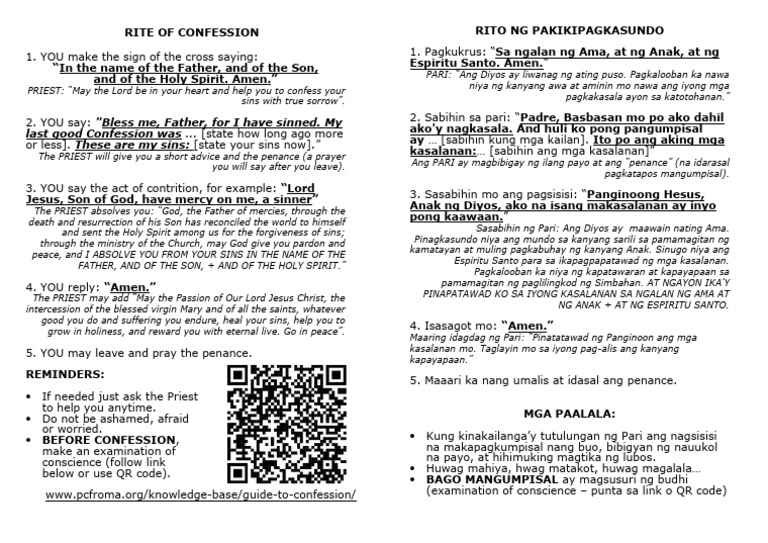 Confession Guide | PDF