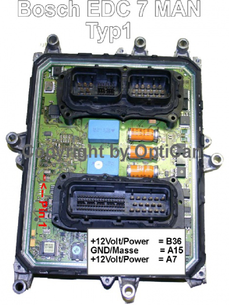 PINOUT-Bosch EDC 7 MAN Truck | PDF